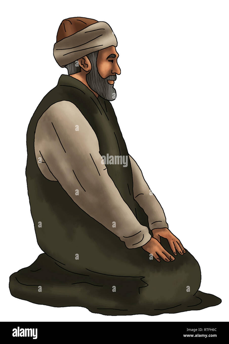 Portrait people from muslim history world Stock Photo - Alamy