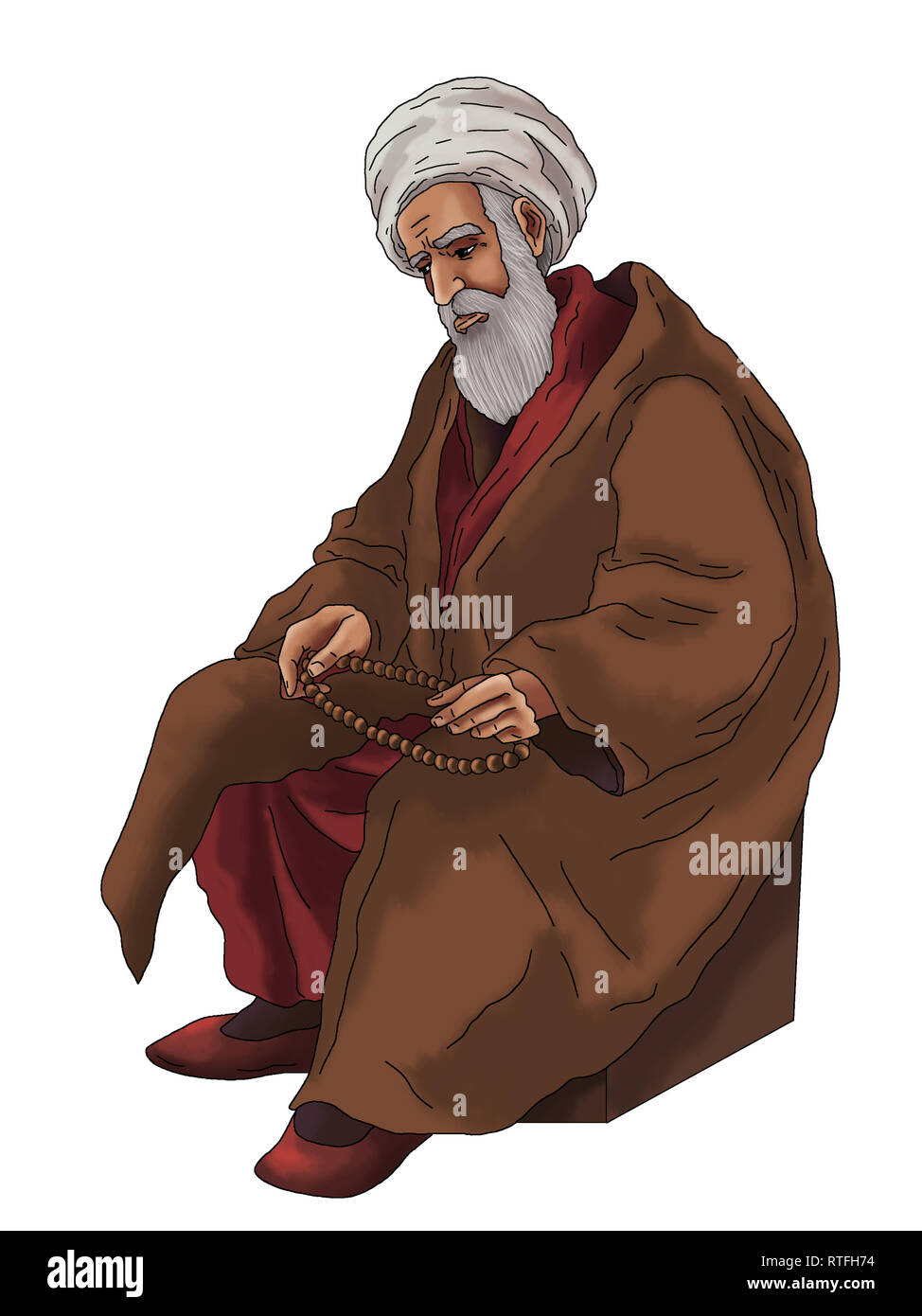 Portrait people from muslim history world Stock Photo - Alamy