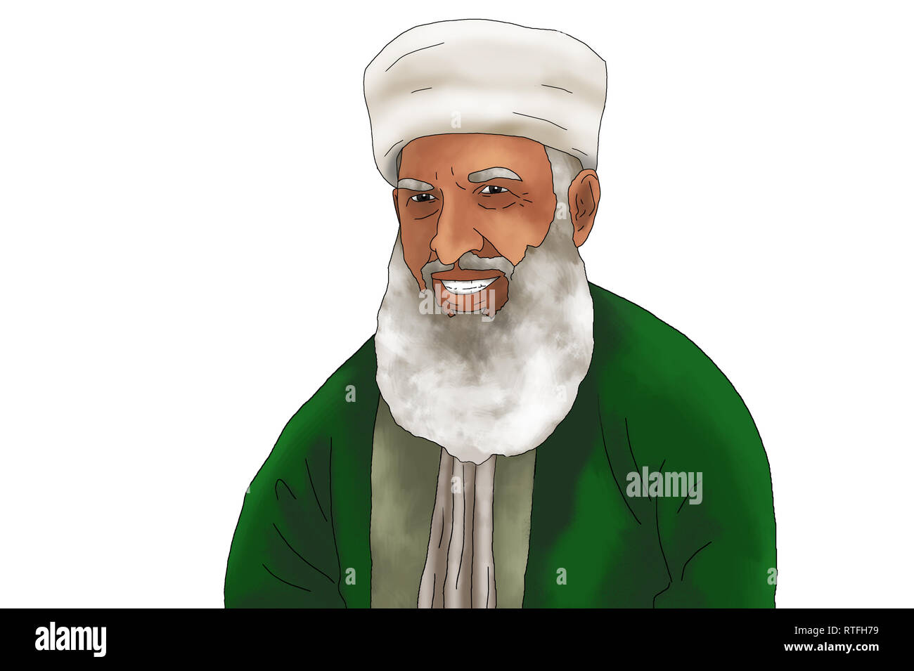 Portrait people from muslim history world Stock Photo - Alamy