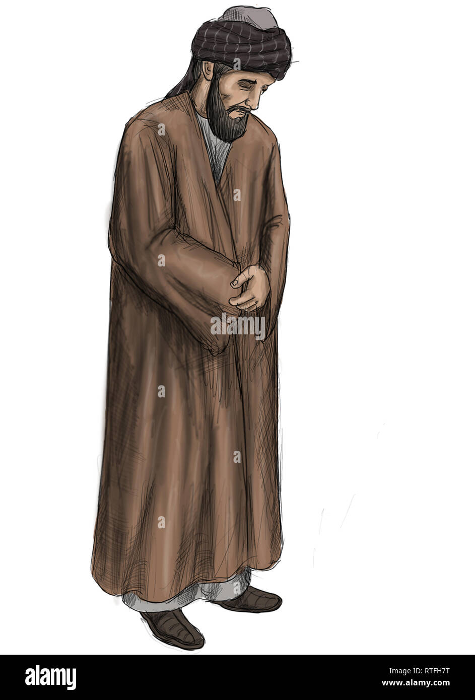 Portrait people from muslim history world Stock Photo - Alamy