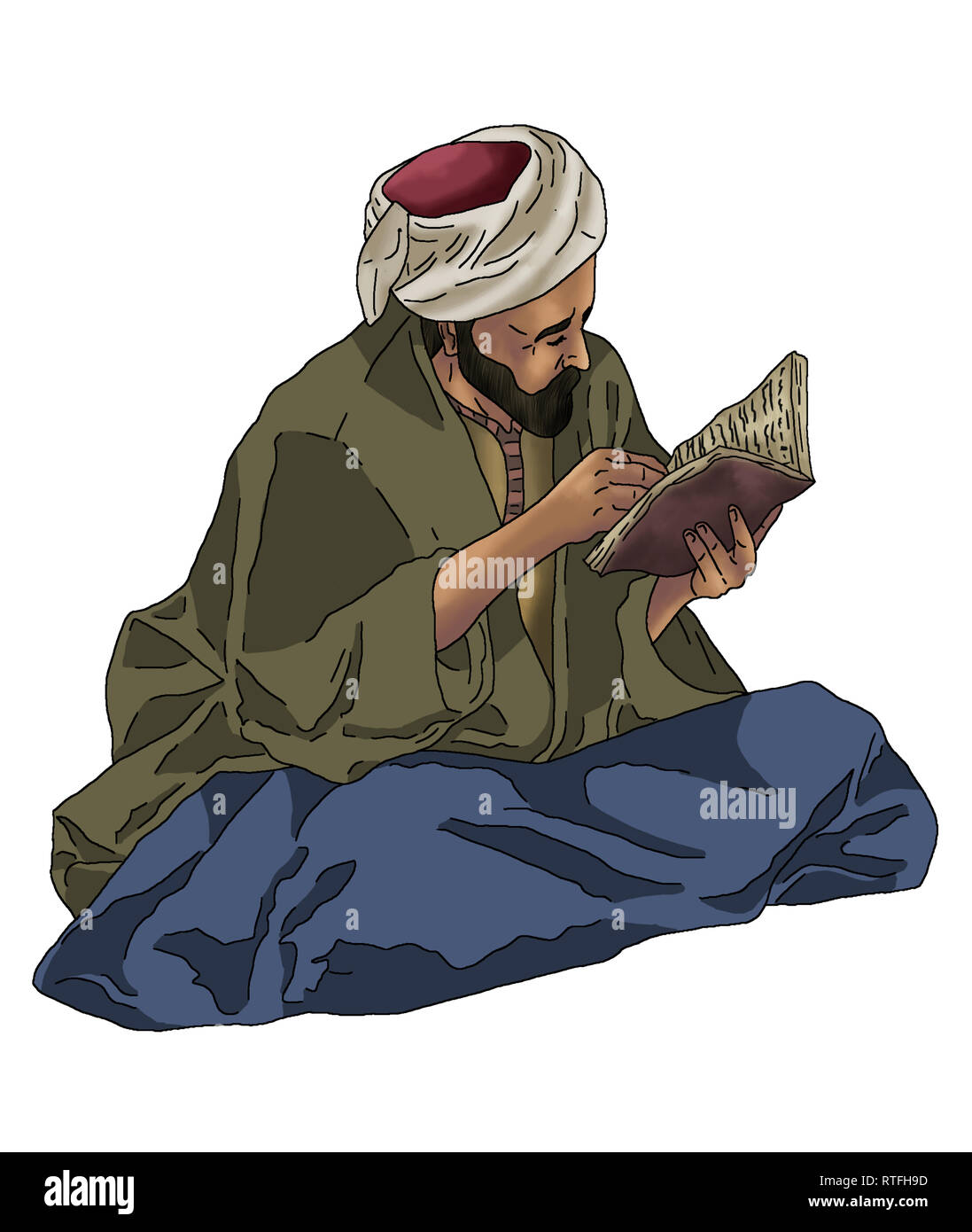 Portrait people from muslim history world Stock Photo - Alamy