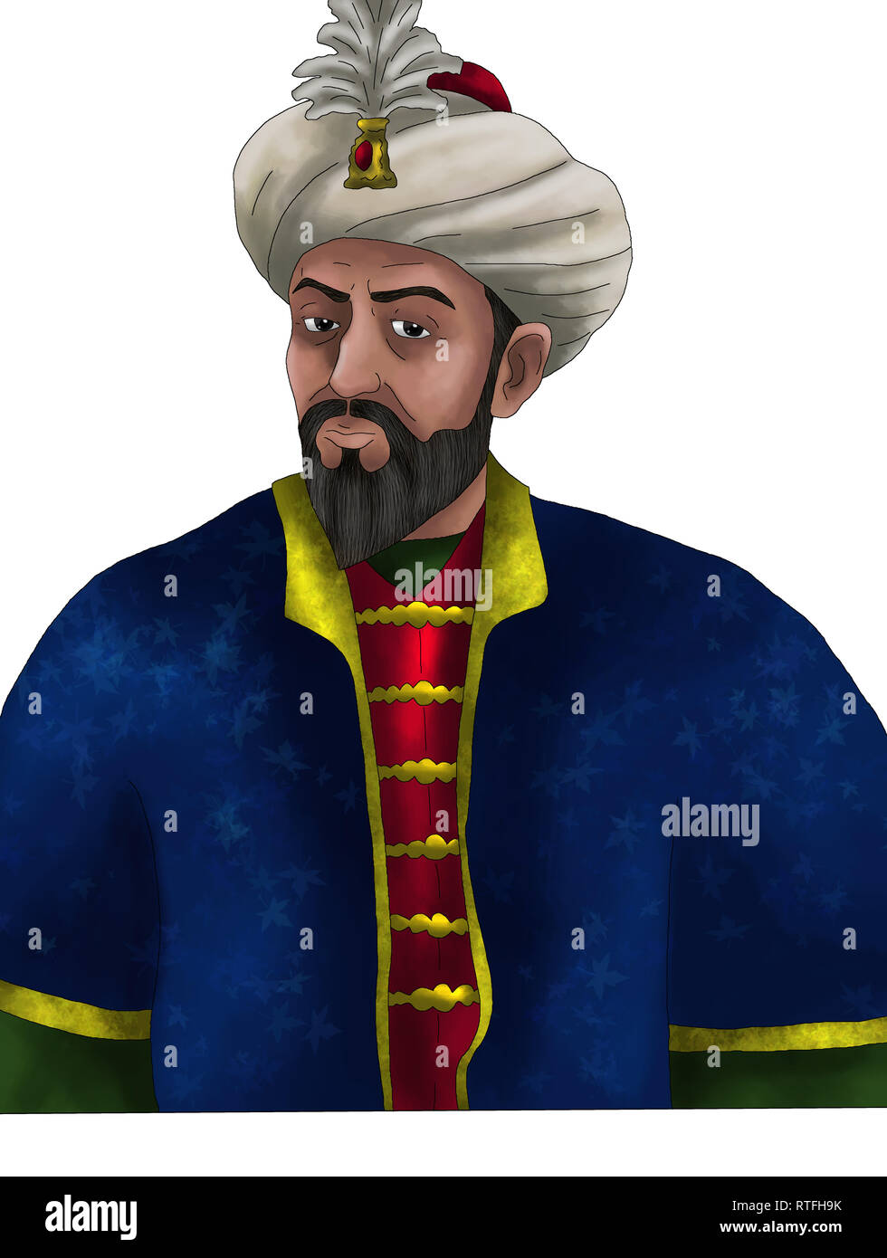 Portrait people from muslim history world Stock Photo - Alamy