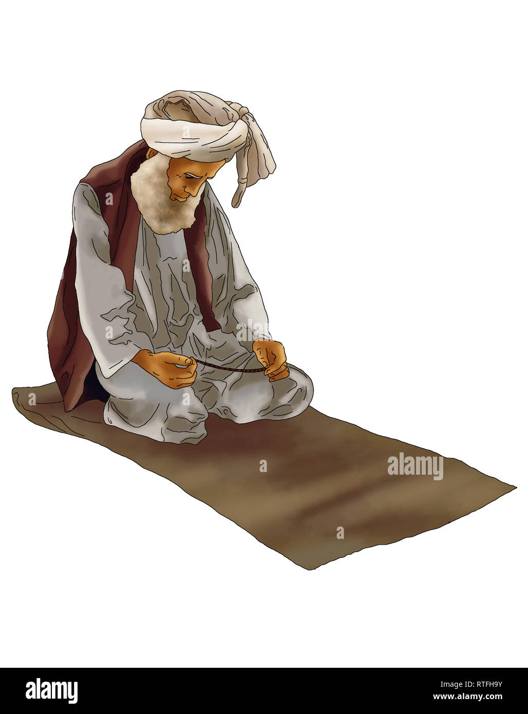 Portrait people from muslim history world Stock Photo - Alamy