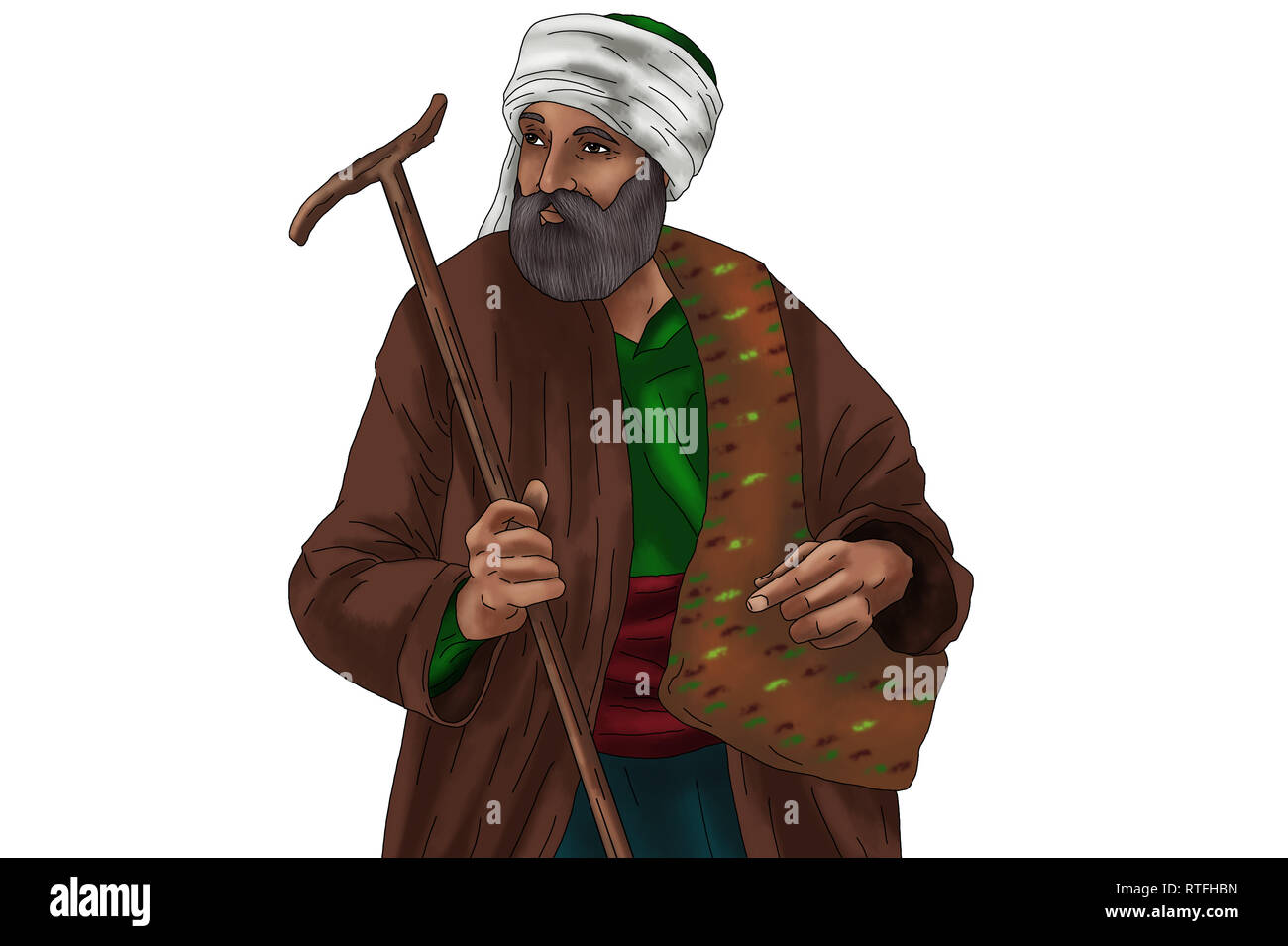 Portrait people from muslim history world Stock Photo - Alamy
