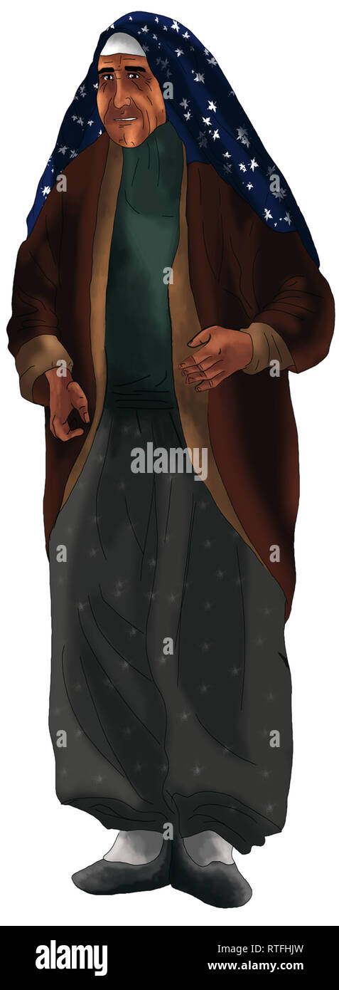 Woman portrait with traditional clothes from muslim world Stock Photo ...