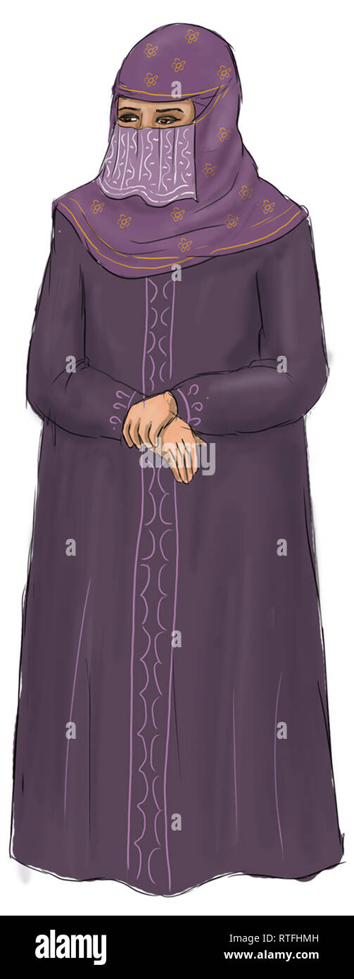 Woman portrait with traditional clothes from muslim world Stock Photo ...