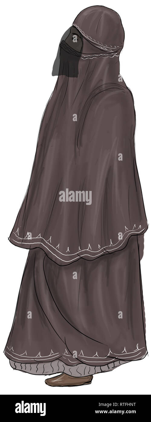 Woman portrait with traditional clothes from muslim world Stock Photo ...