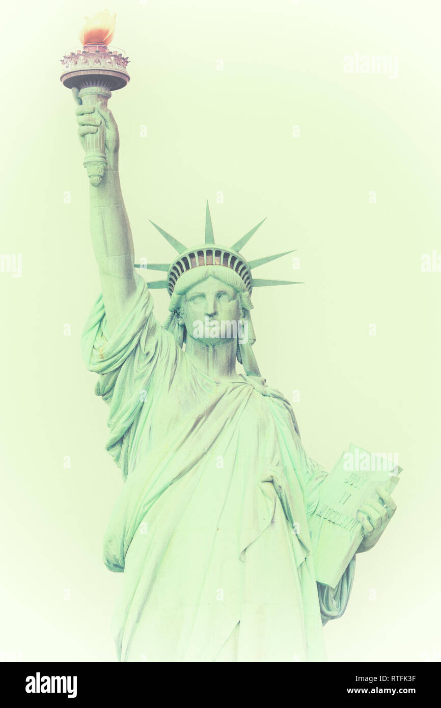 The Statue of Liberty is a colossal neoclassical sculpture on Liberty ...