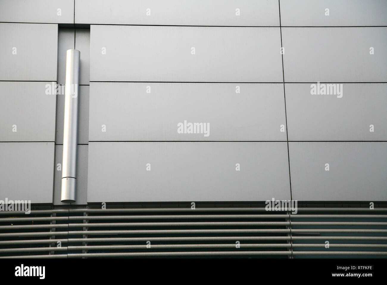 steel wall of modern trade center Stock Photo - Alamy
