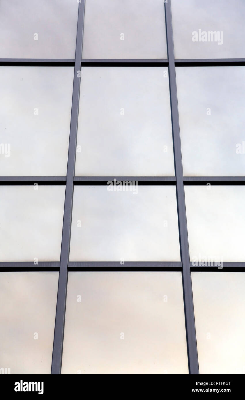 glass wall of modern trade center Stock Photo - Alamy