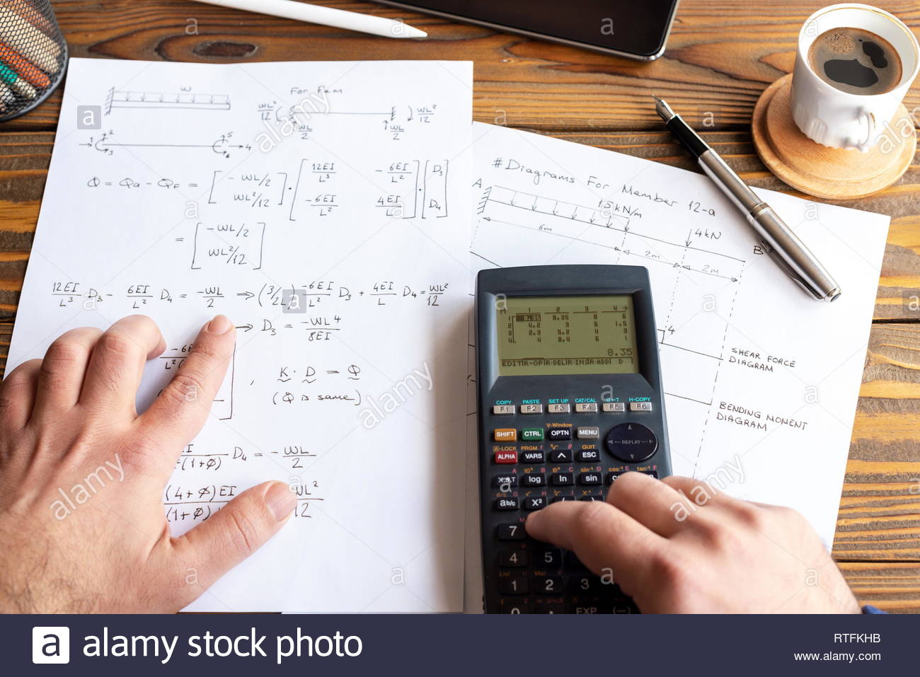 Scientific Calculator Pen Stock Photos & Scientific Calculator Pen ...