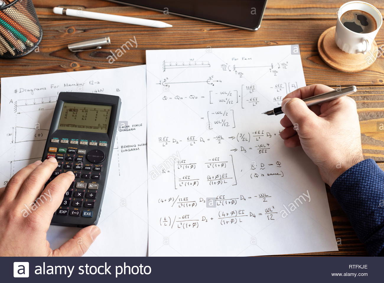 Scientific Calculator Pen Stock Photos & Scientific Calculator Pen ...
