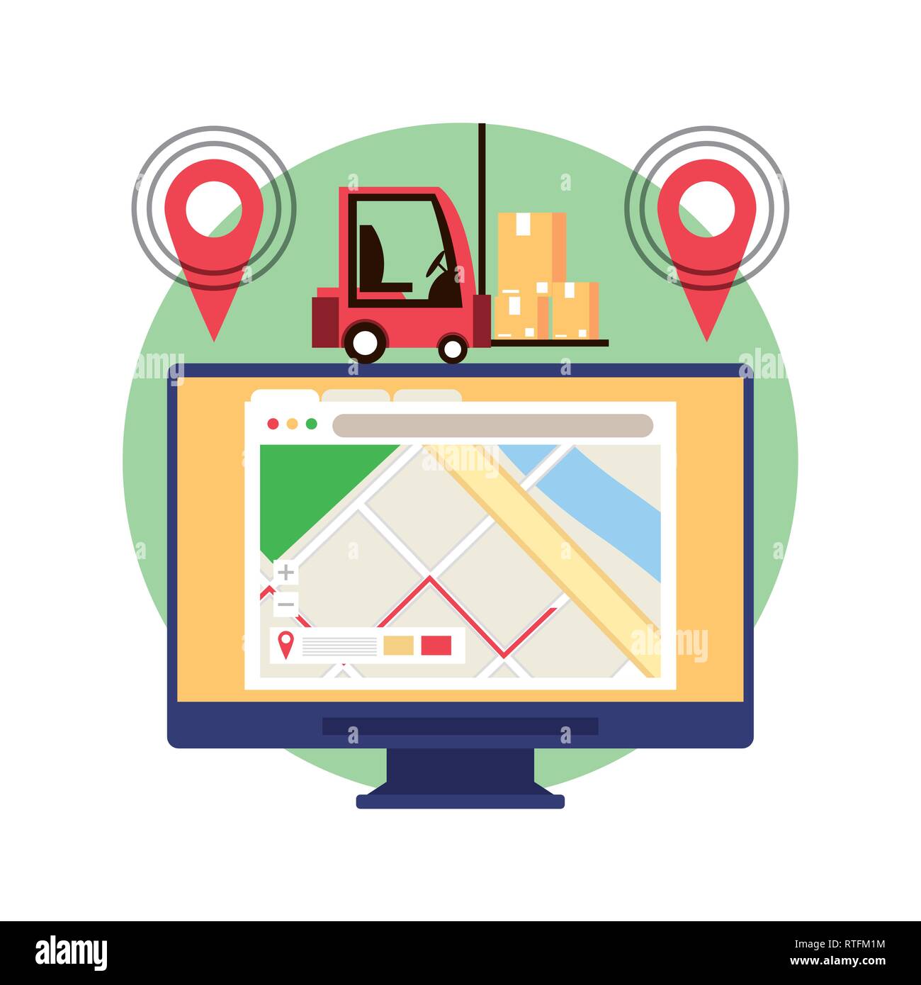 Delivery worldwide online Stock Vector Image & Art - Alamy