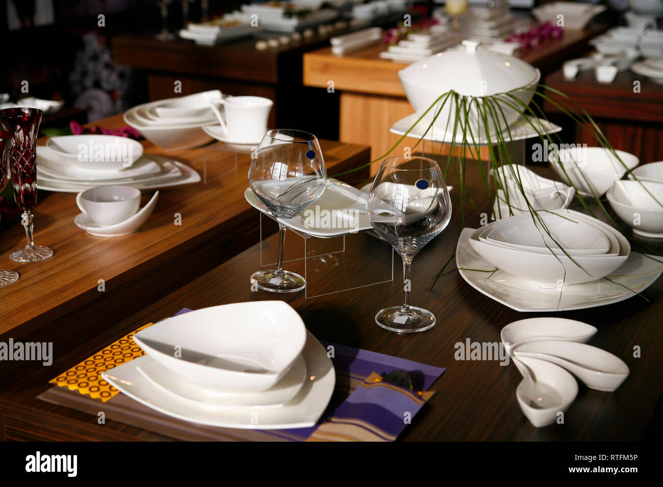elegant service in luxury restaurant Stock Photo - Alamy