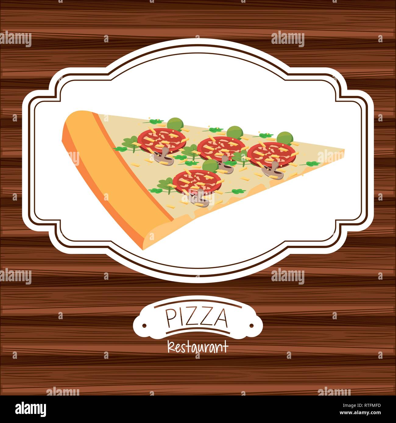 Pizza restaurant fast food Stock Vector Image & Art - Alamy