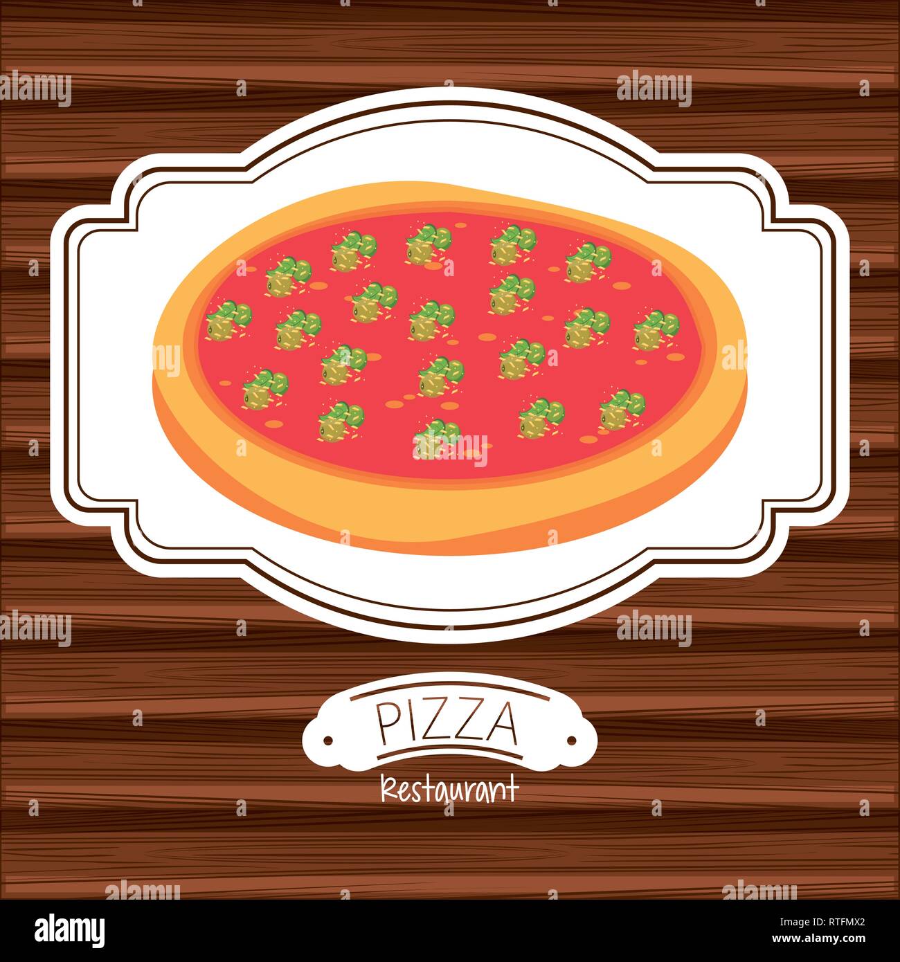 Pizza restaurant fast food Stock Vector Image & Art - Alamy