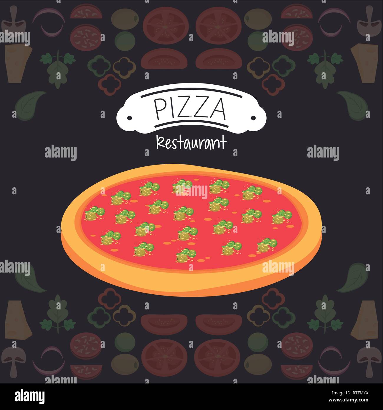 Pizza restaurant fast food Stock Vector Image & Art - Alamy