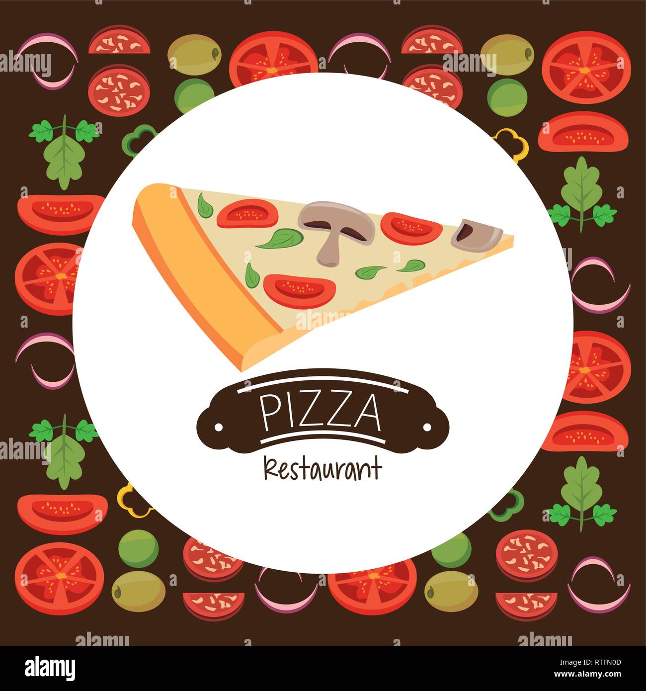 Pizza restaurant fast food Stock Vector Image & Art - Alamy