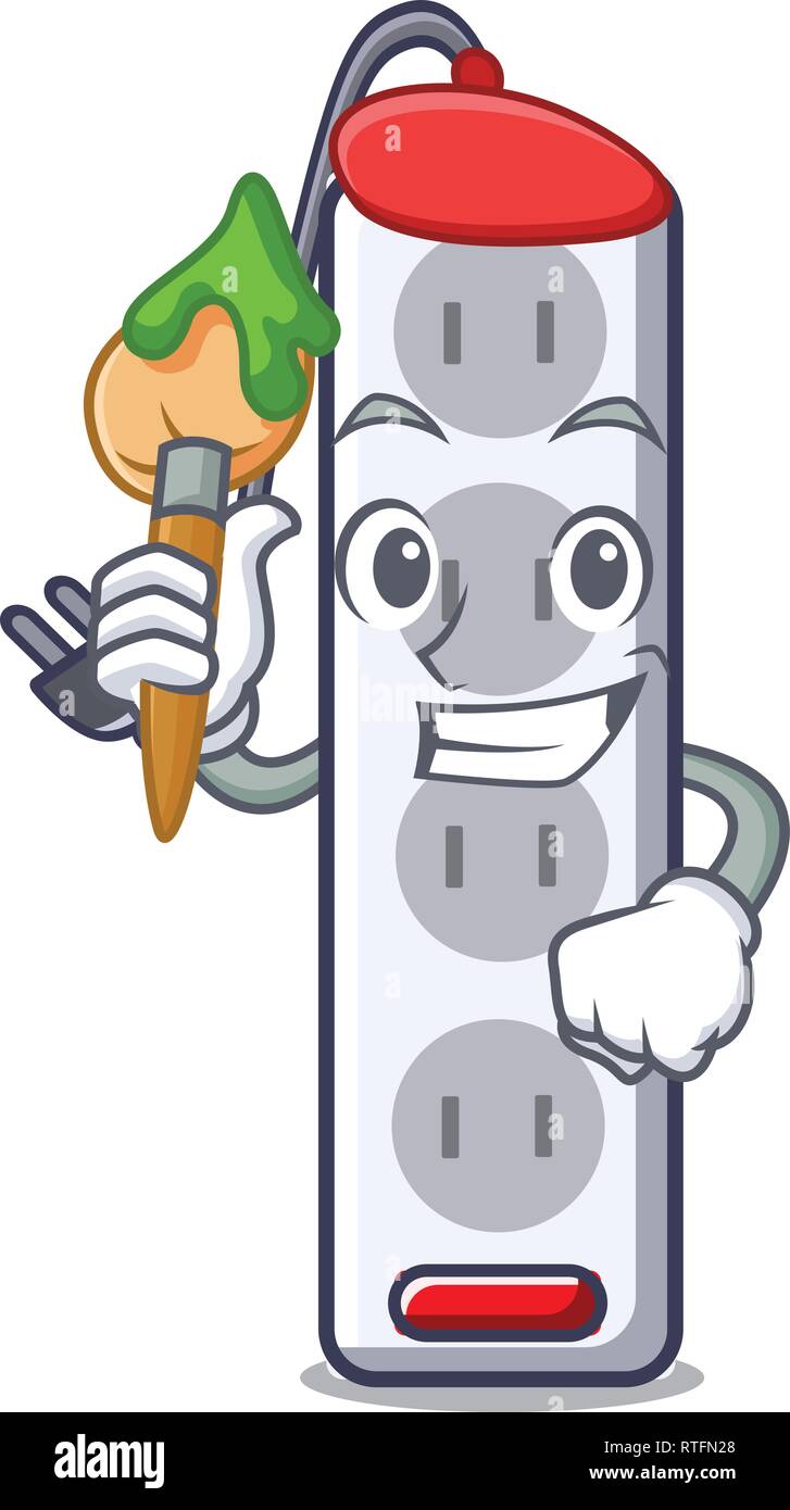 Artist power strip in the character shape Stock Vector Image & Art - Alamy