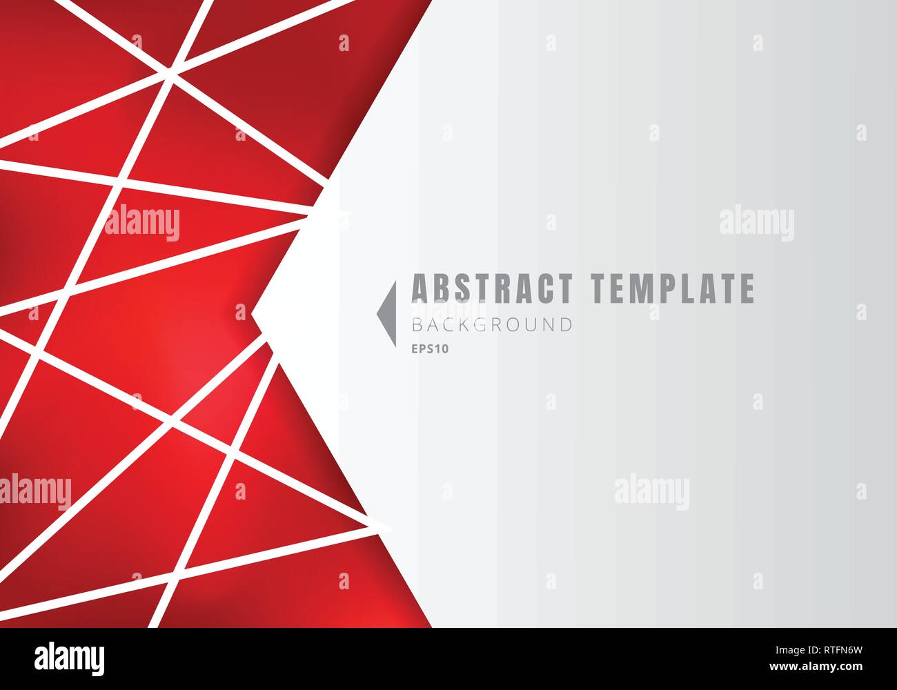 Template abstract white geometric shape polygons with lines composition ...