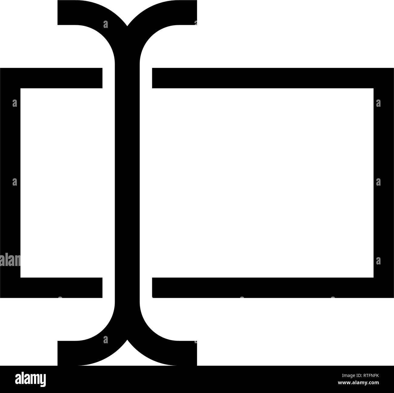 Text insertion marker black thin line icon Stock Vector Image & Art - Alamy