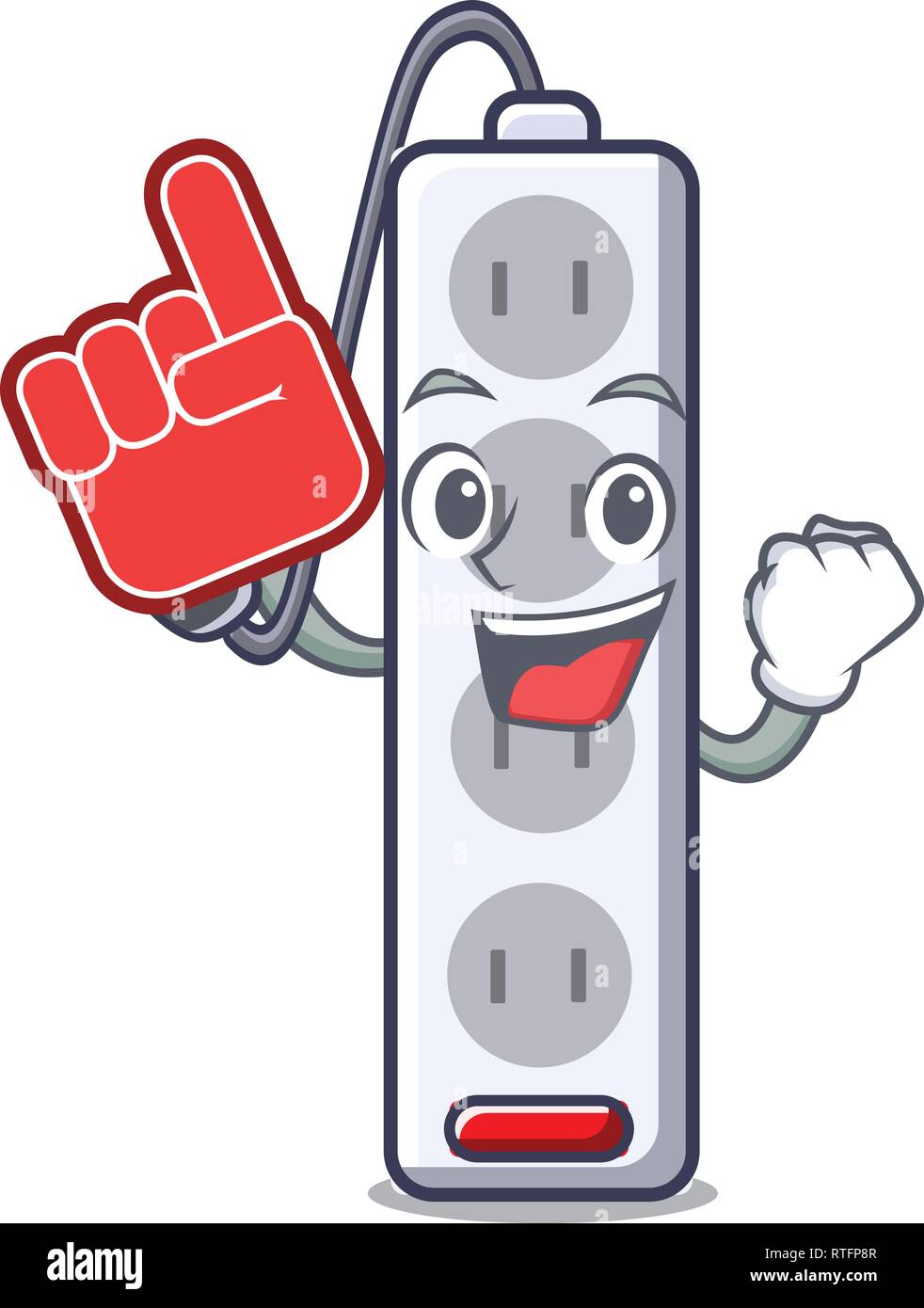 Finger isolated power strip hi-res stock photography and images - Alamy