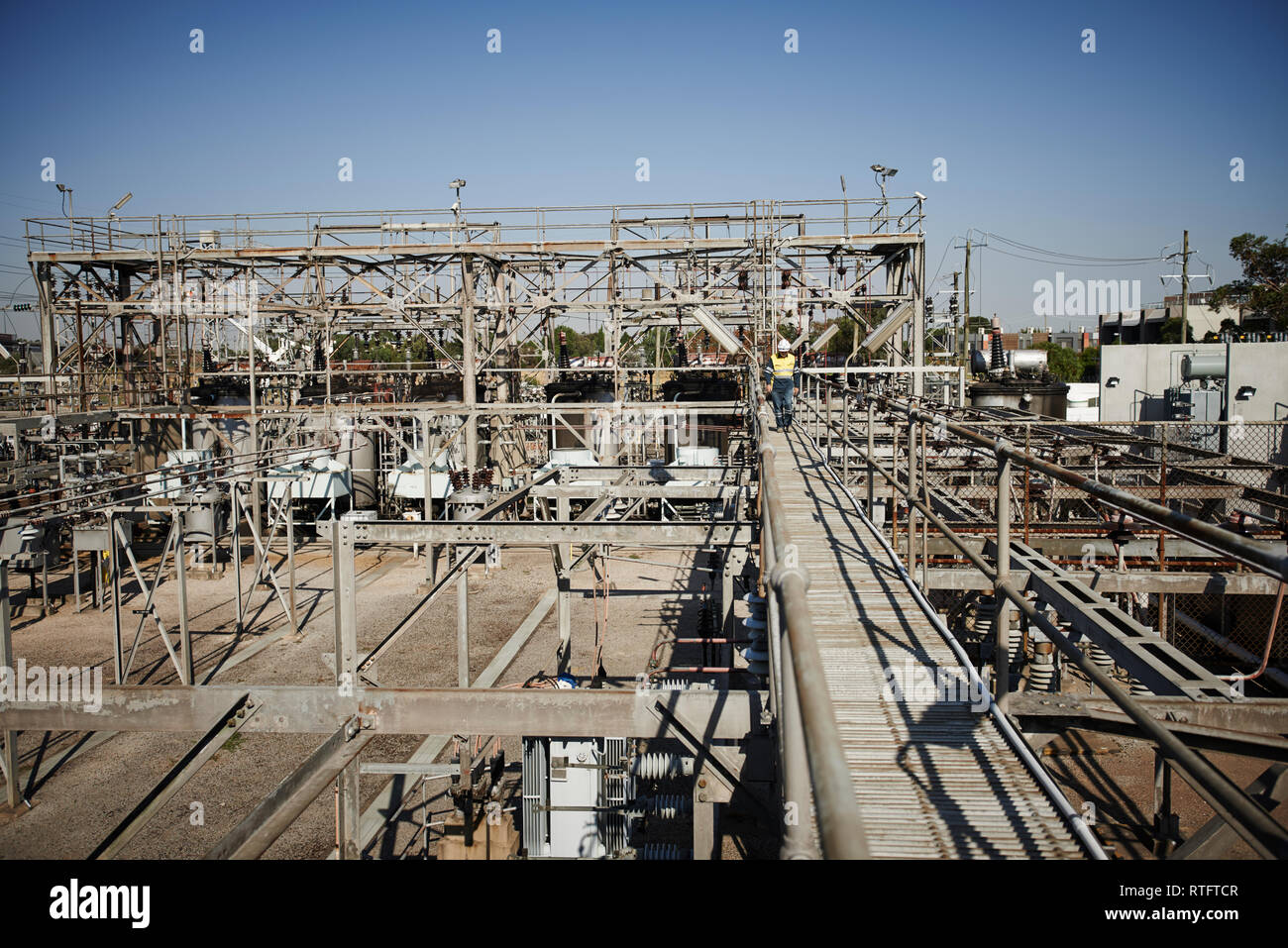An electrical power plant substation Stock Photo - Alamy