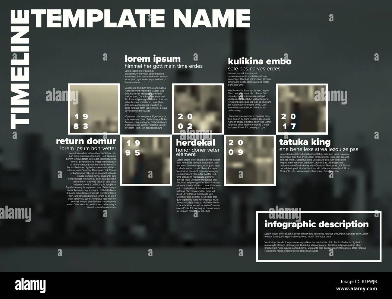 Vector Infographic timeline template with the biggest milestones ...