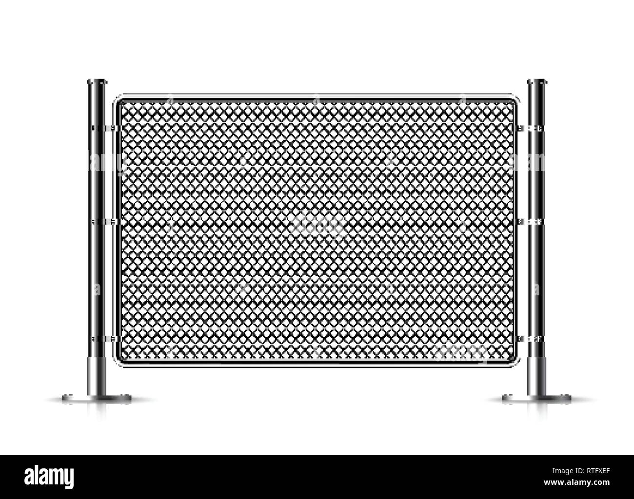 Secured fencing Stock Vector Images - Alamy