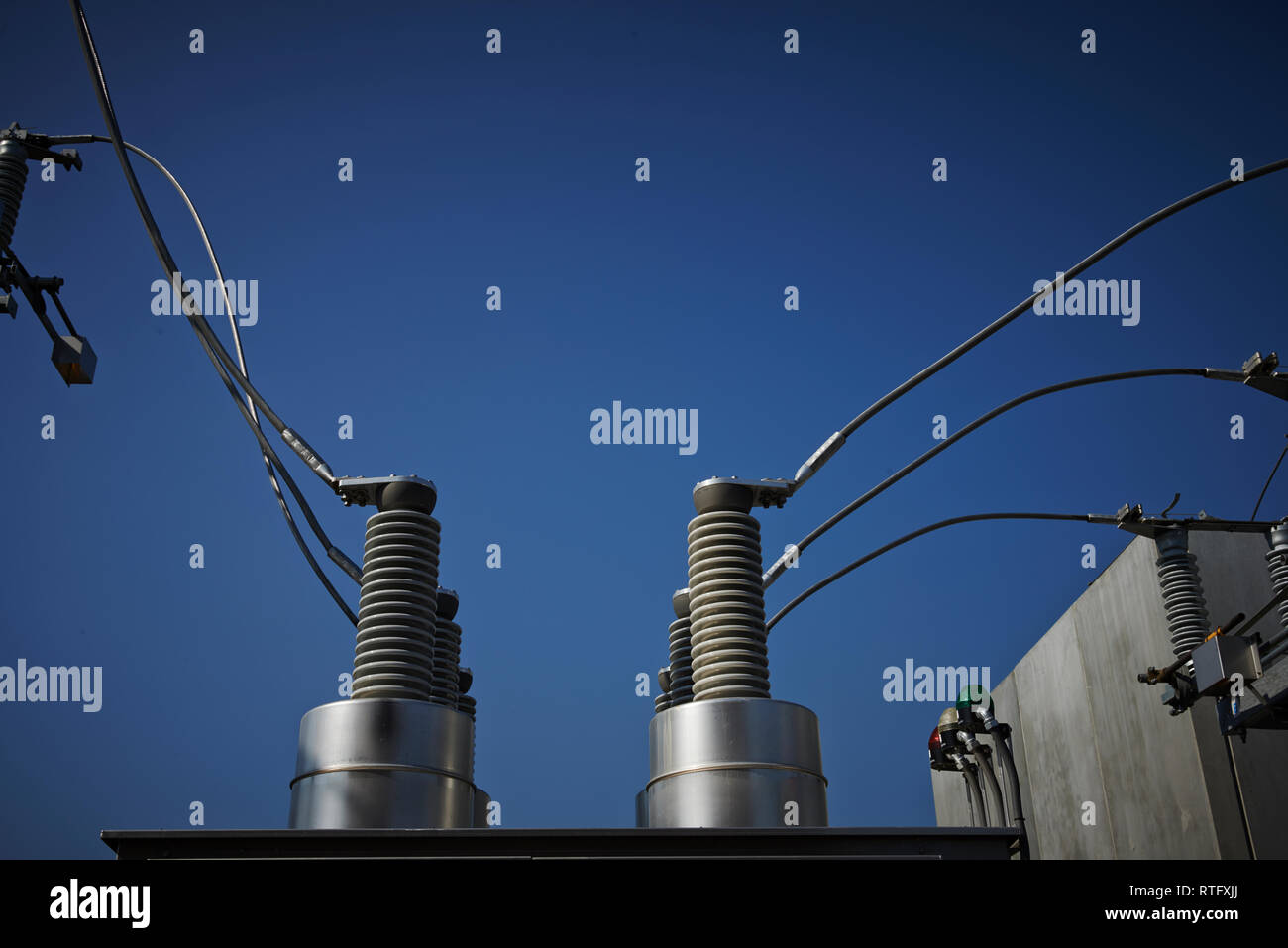 An electrical power plant substation Stock Photo - Alamy