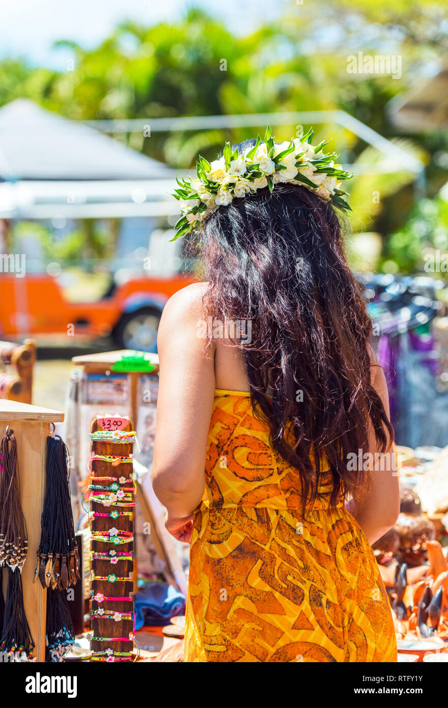 Cook islands girl hi-res stock photography and images - Alamy