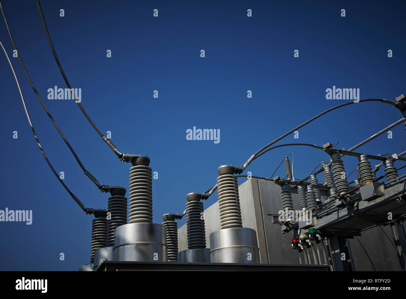 An electrical power plant substation Stock Photo - Alamy