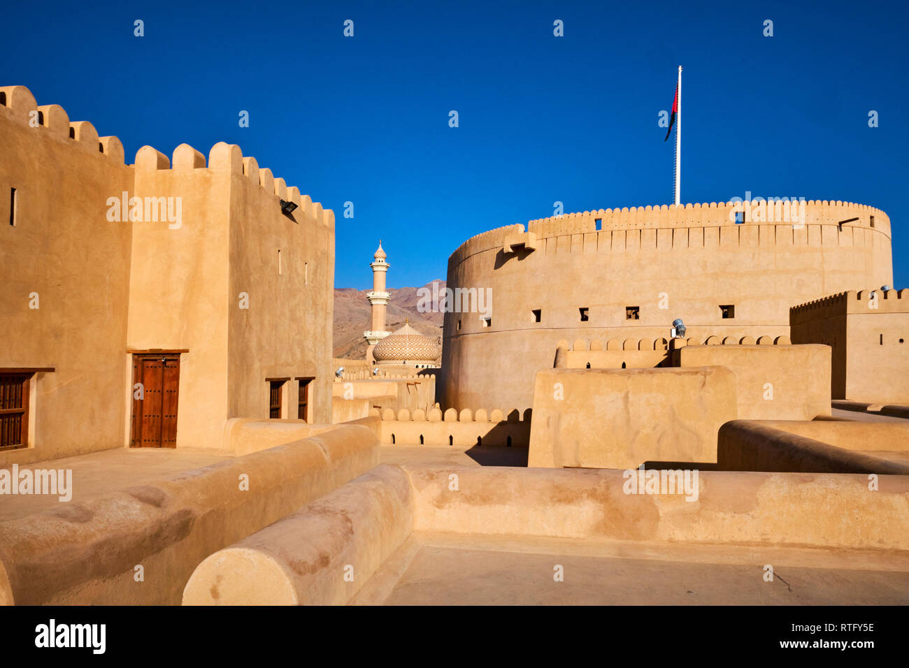 Sultanate of Oman, Ad-Dakhiliyah Region, Nizwa, the 17 century fort ...