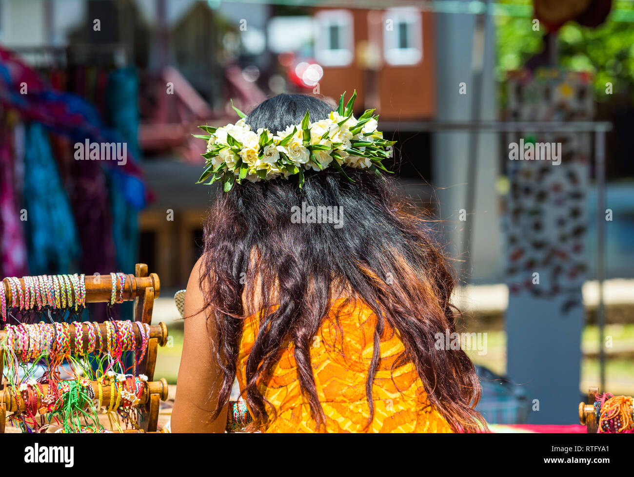 Cook islands girl hi-res stock photography and images - Alamy