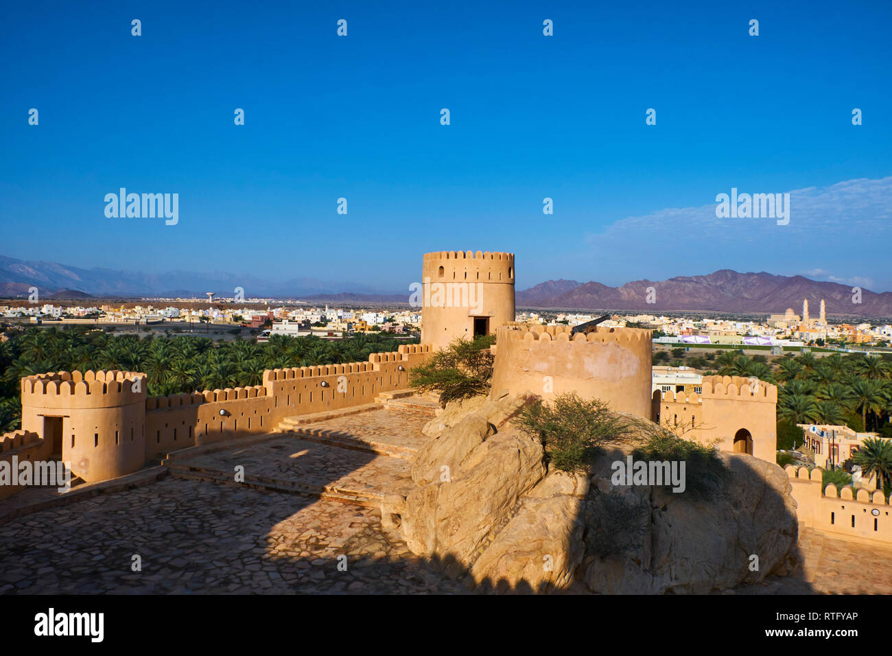 Sultanat of Oman, governorate of Al-Batina, Nakhl, Nakhl Fort or Husn ...