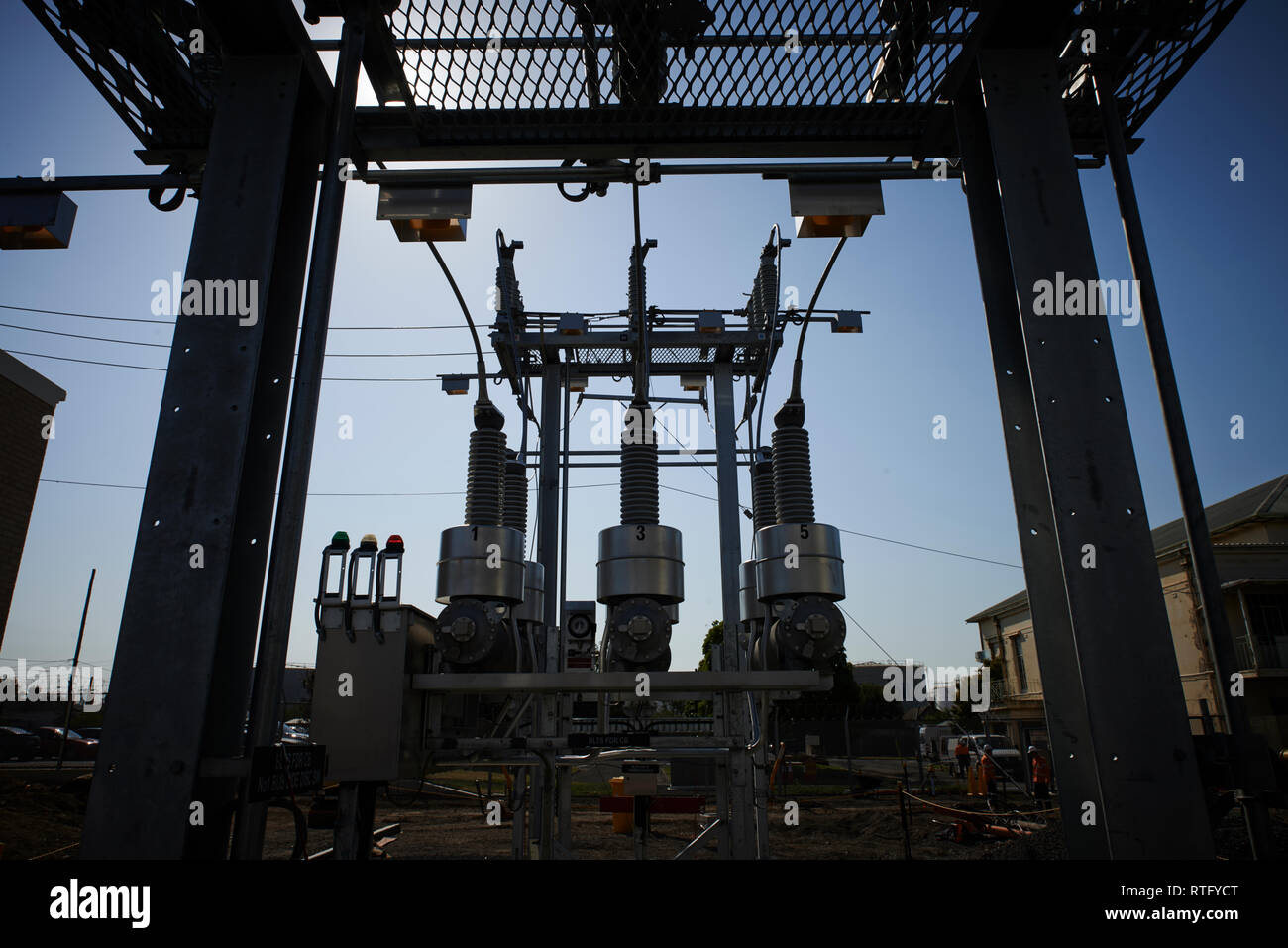 An electrical power plant substation Stock Photo - Alamy