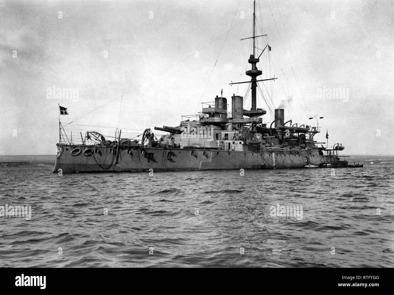 umberto I battleship, taranto, italy, 1910 Stock Photo - Alamy