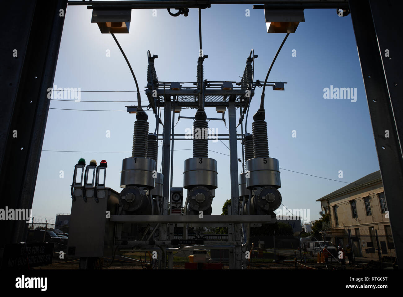 An electrical power plant substation Stock Photo - Alamy