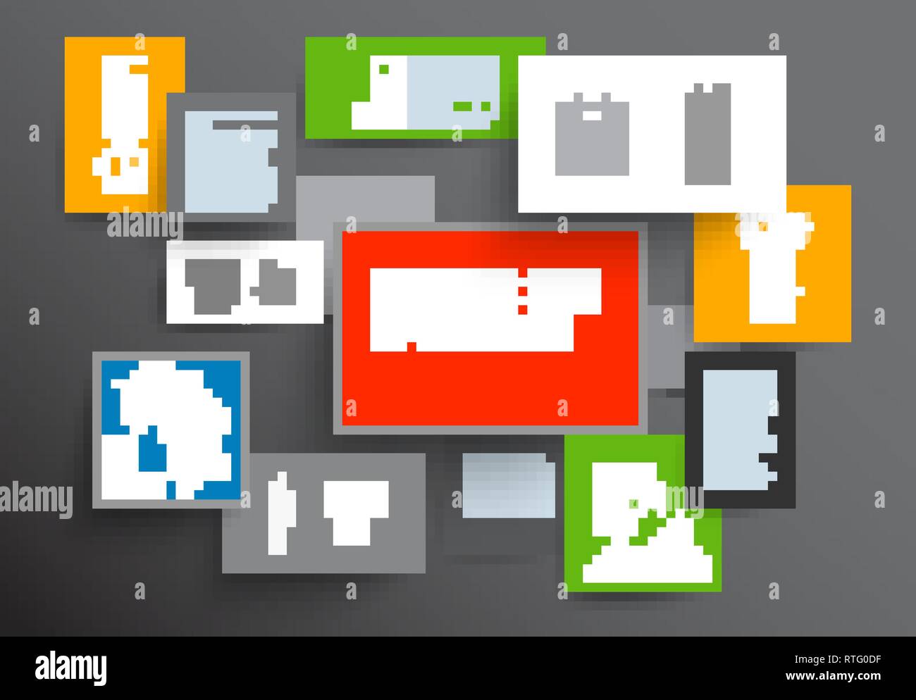 Vector abstract boxes infographic template with place for your content ...