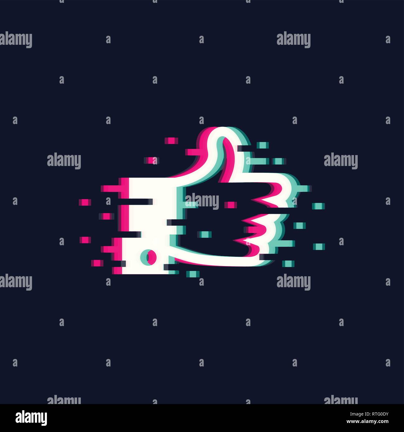 Like button in social network Stock Vector Images - Alamy