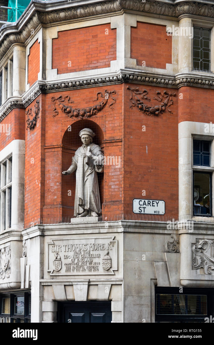 Statue of Sir Thomas More, sometime Lord High Chancellor of England ...