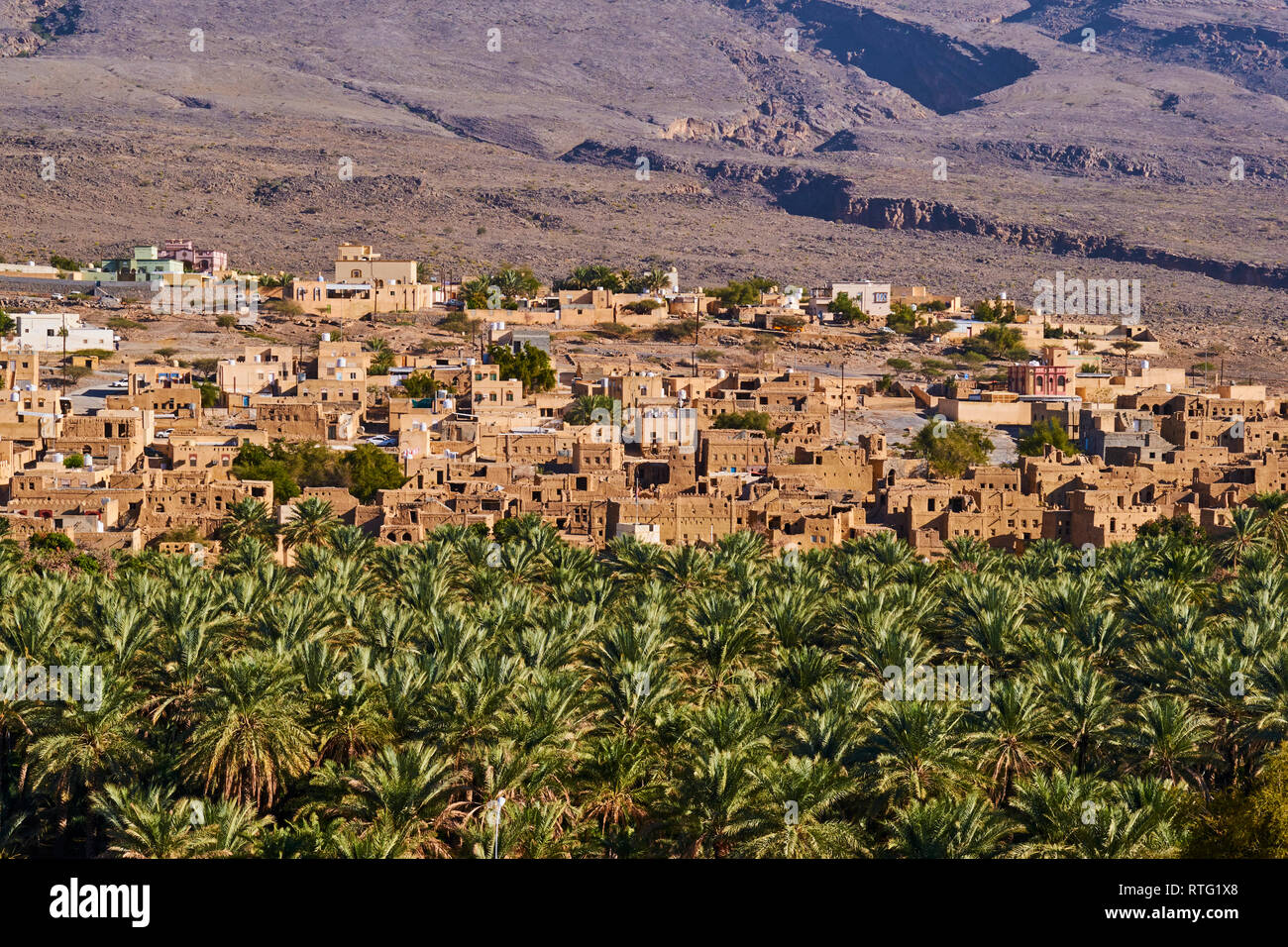 Sultanate of Oman, Ad-Dakhiliyah Region, village of Al Hamra Stock ...