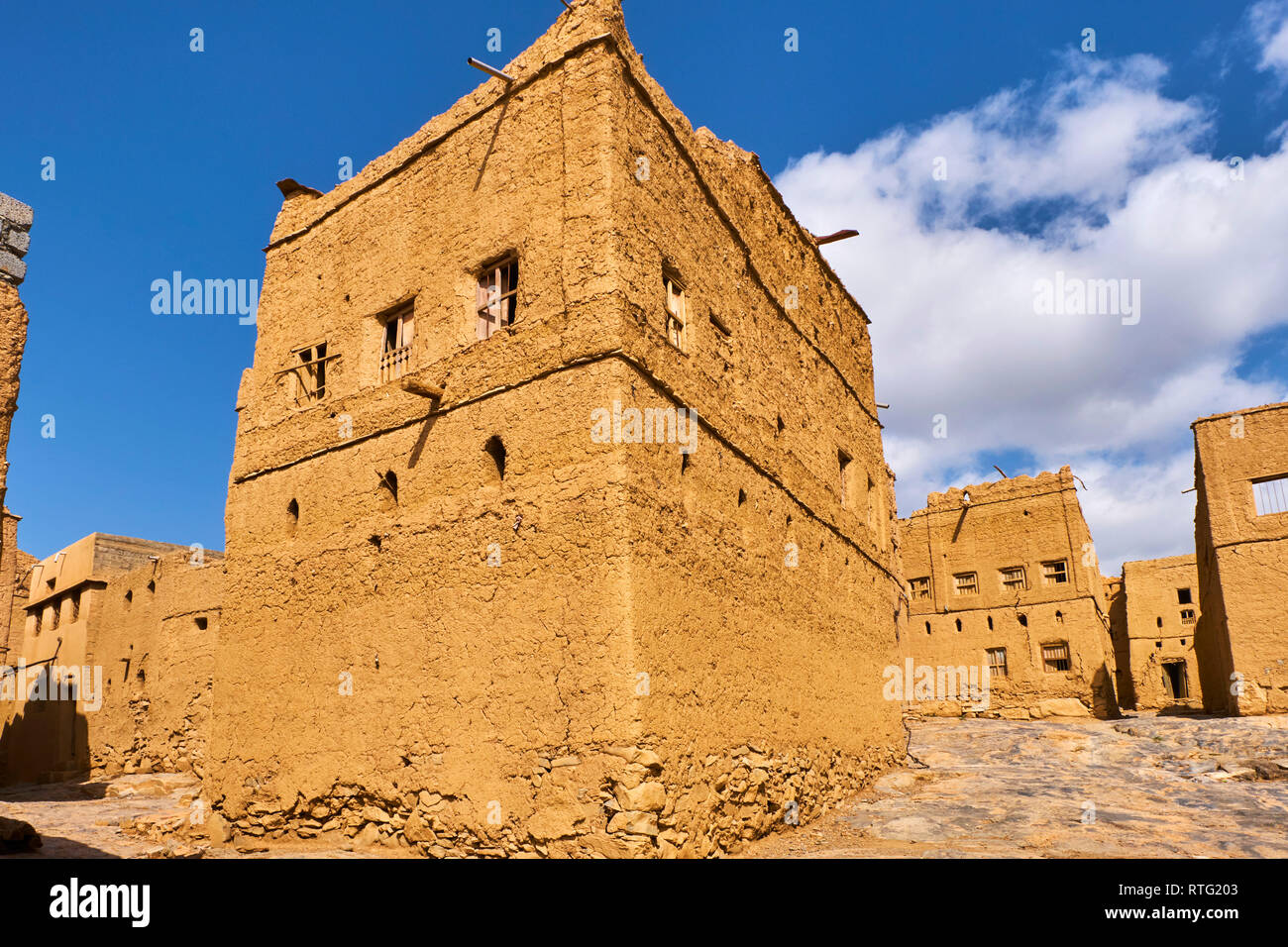 Sultanate of Oman, Ad-Dakhiliyah Region, village of Al Hamra Stock ...