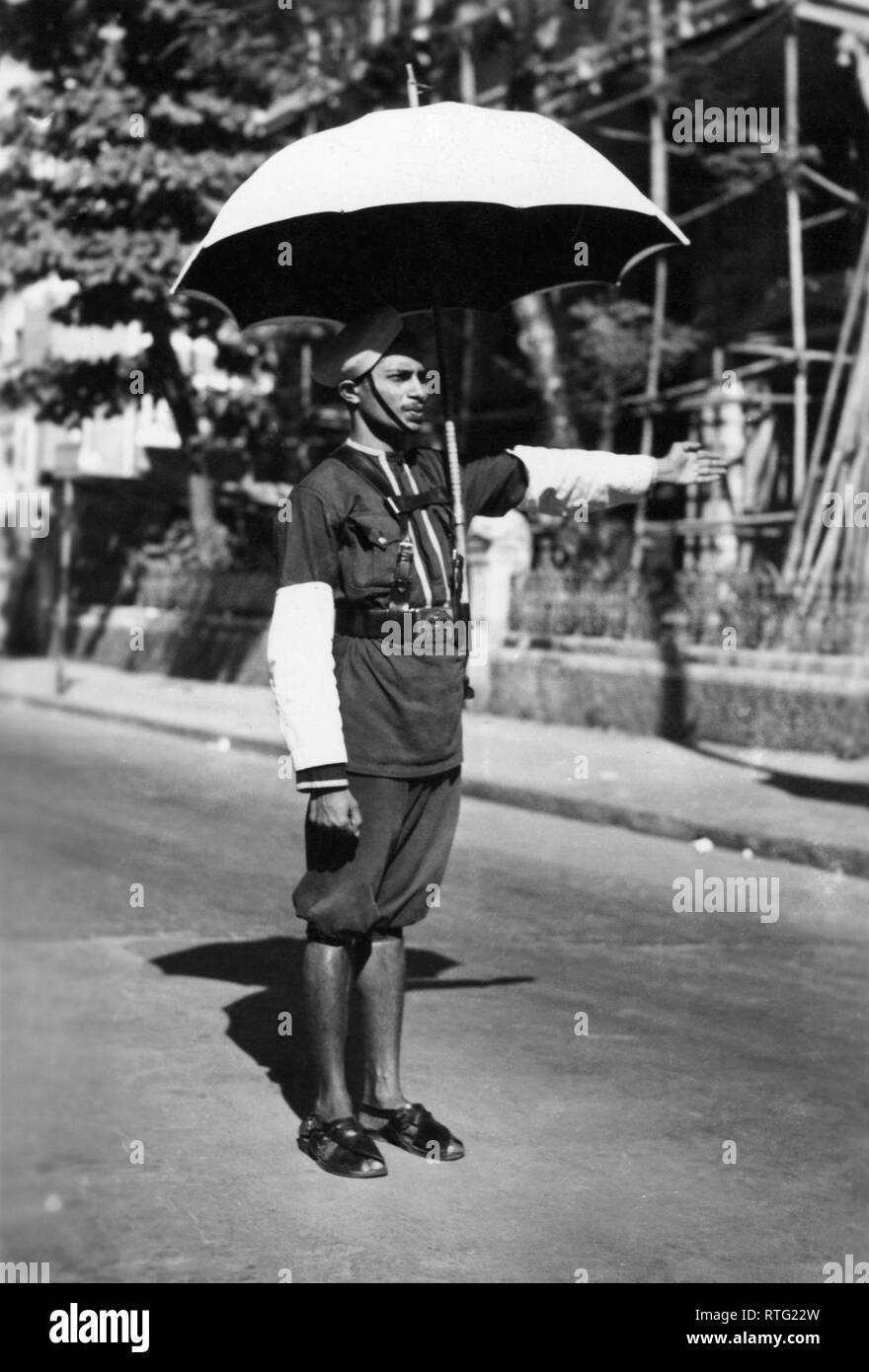 asia, india, bombay, policeman, 1952 Stock Photo - Alamy
