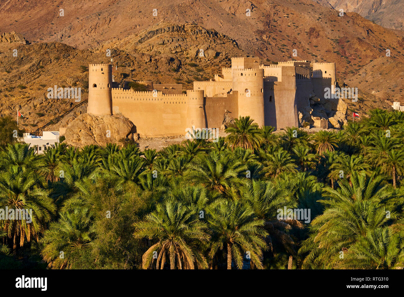 Sultanat of Oman, governorate of Al-Batina, Nakhl, Nakhl Fort or Husn ...