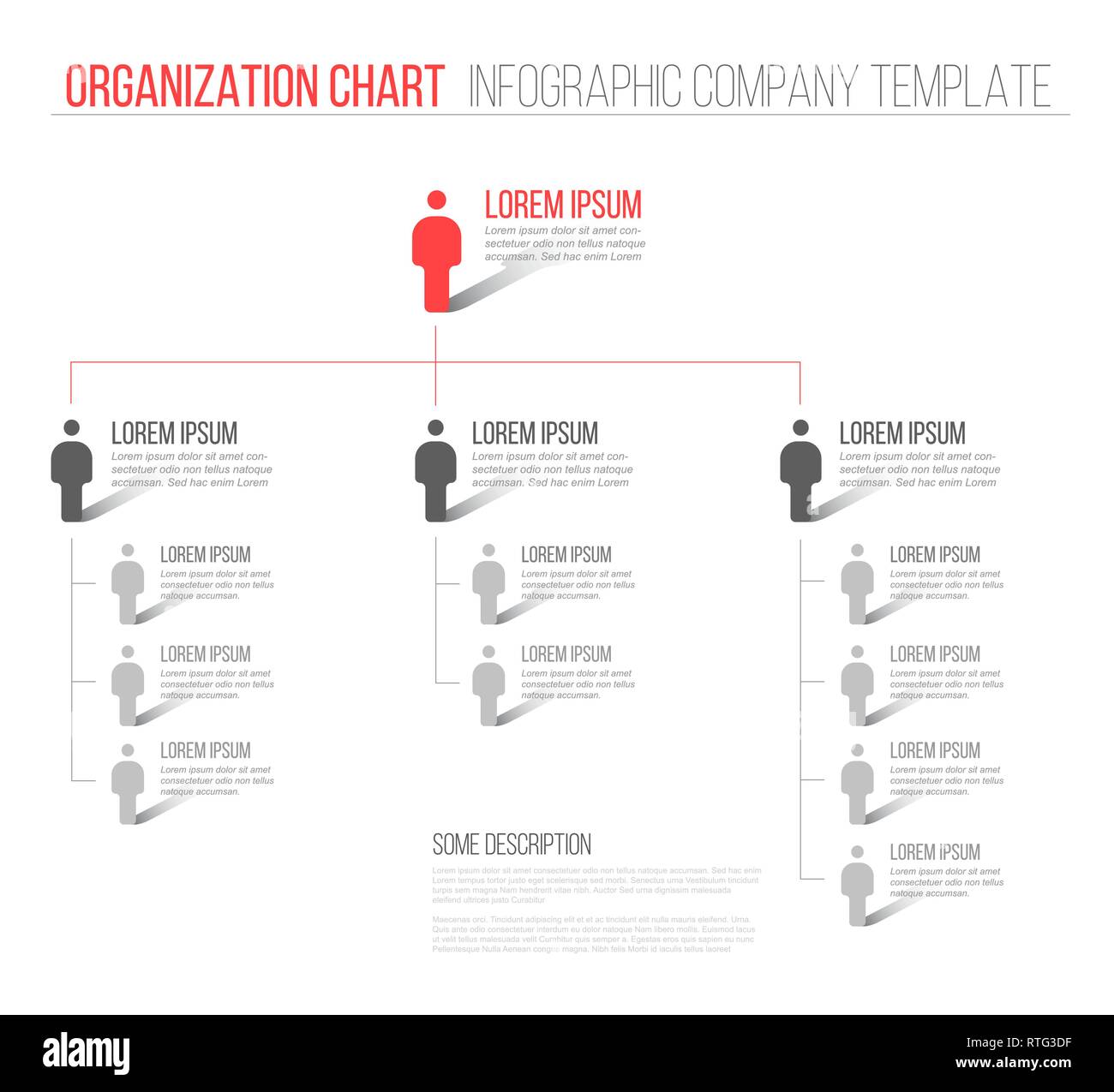 Minimalist company organization hierarchy 3d chart template Stock ... Minimalist company organization hierarchy 3d chart template Stock ...