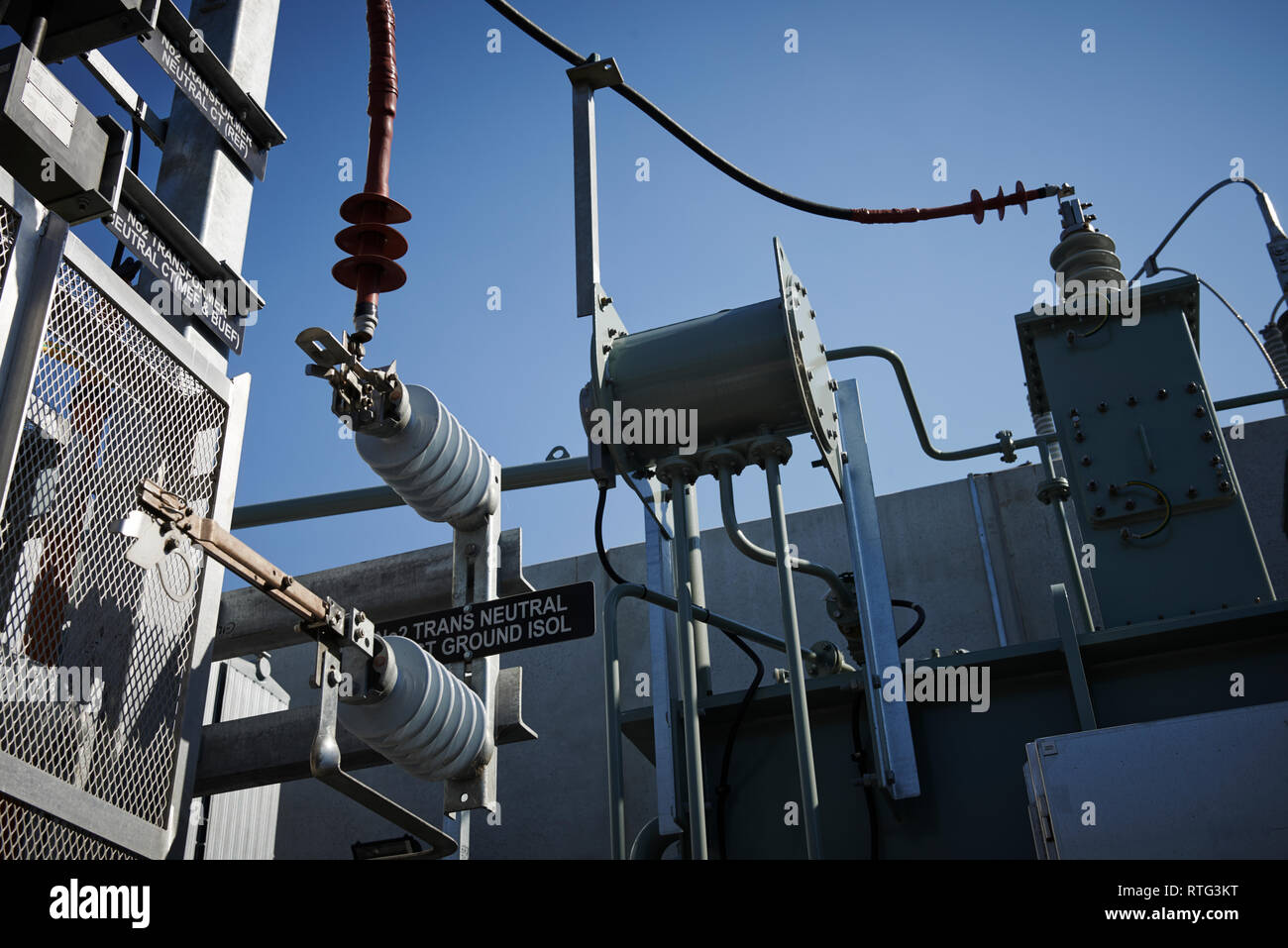 An electrical power plant substation Stock Photo - Alamy