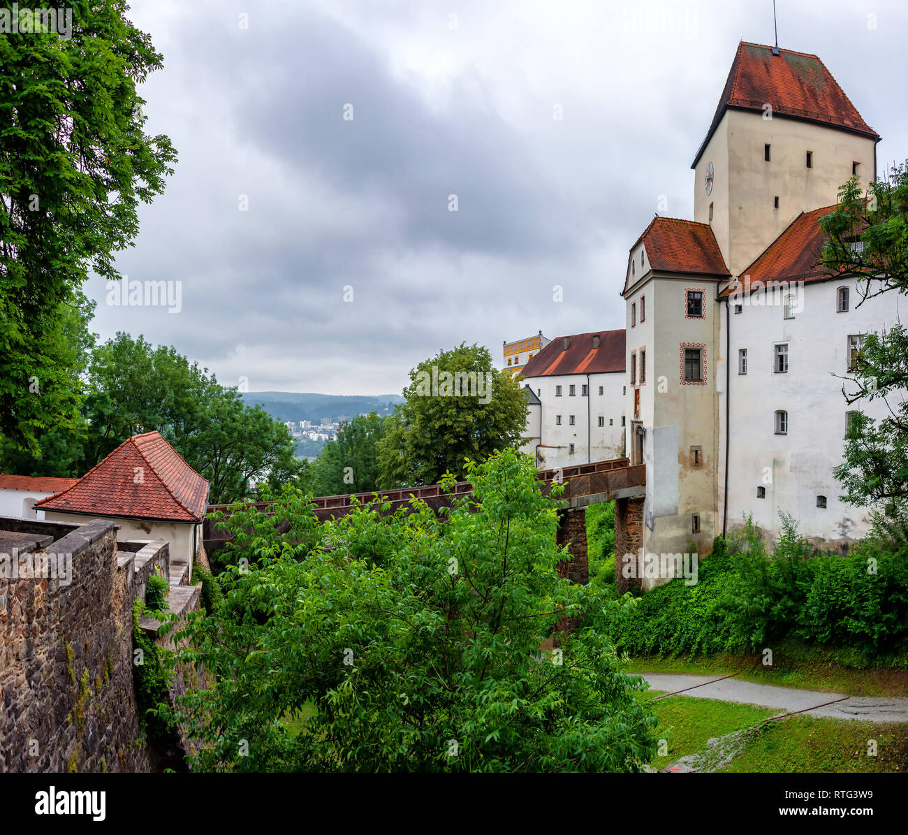 Veste Oberhaus, a fortress high above the city of Passau, was founded ...