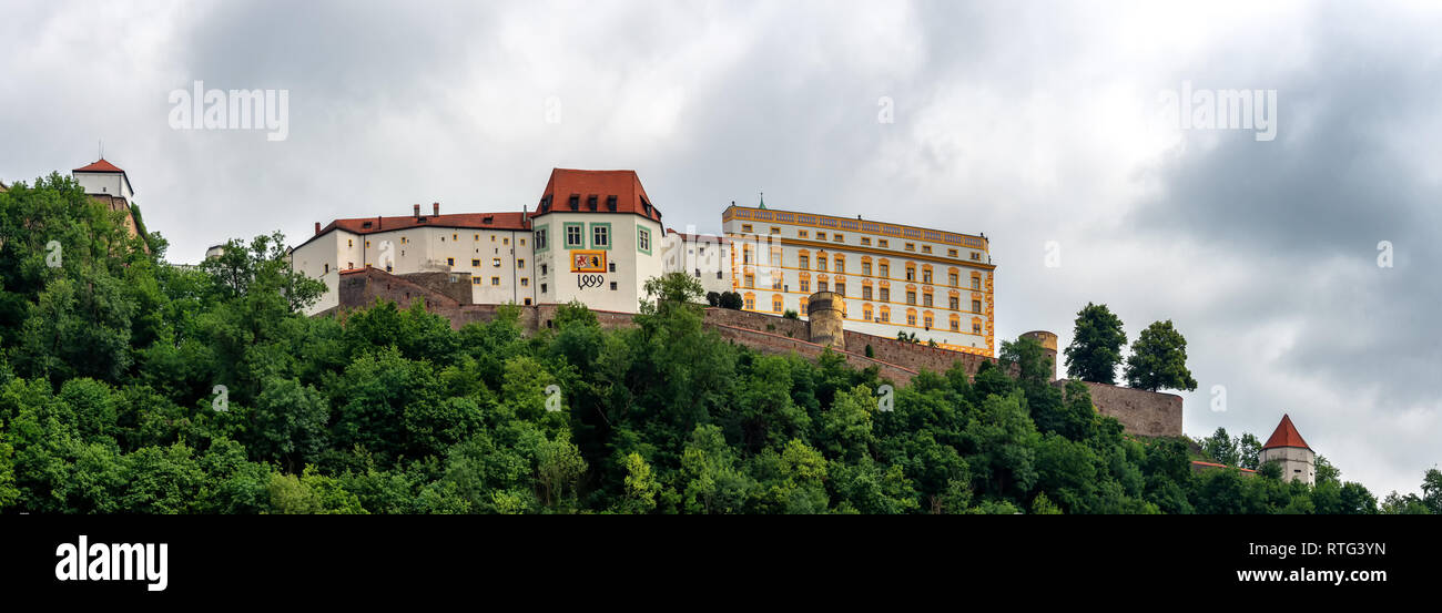 Veste Oberhaus, a fortress high above the city of Passau, was founded ...