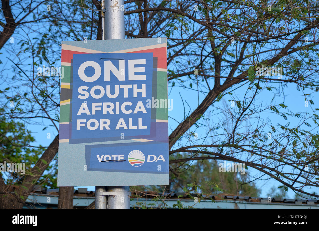 South African election poster for the May 2019 election for the ...